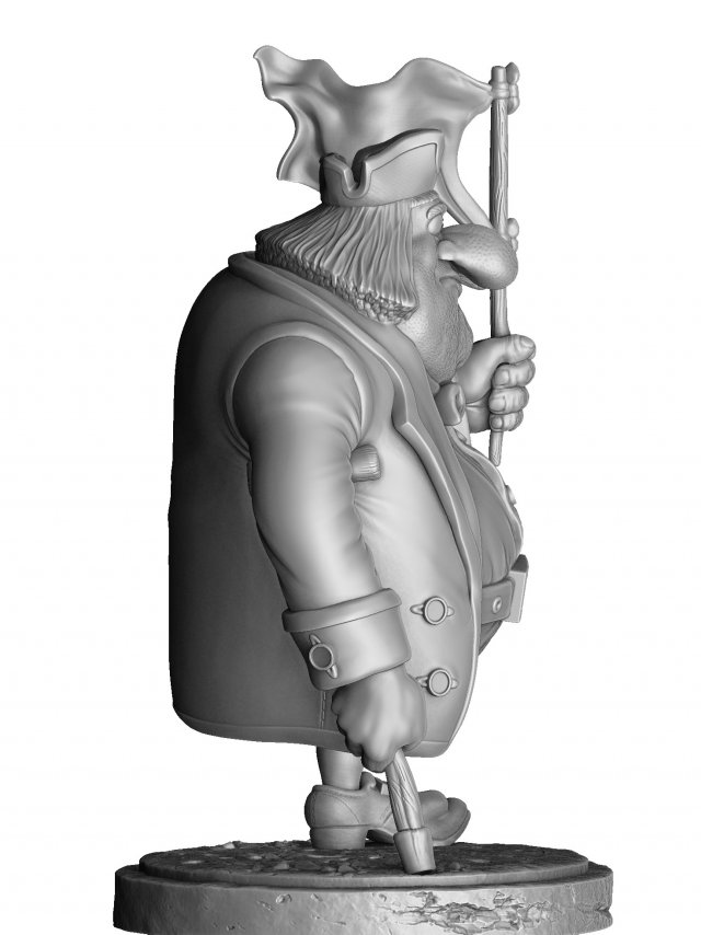 JOHN SILVER FOR 3D PRINT STL whole and ni parts 3D Print Model in Man ...