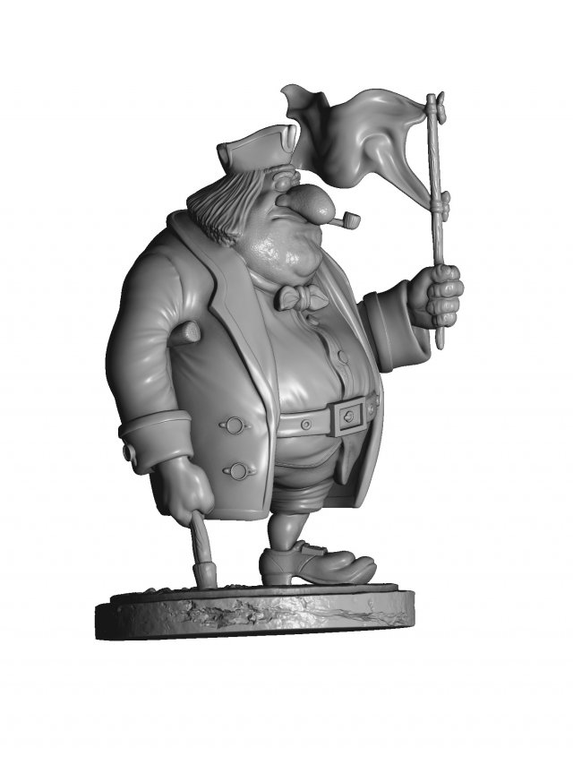 JOHN SILVER FOR 3D PRINT STL whole and ni parts 3D Print Model in Man ...