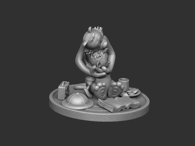 CALVIN AND HOBBES FOR 3D PRINT STL HUG MODEL 3D Print Model in Toys ...