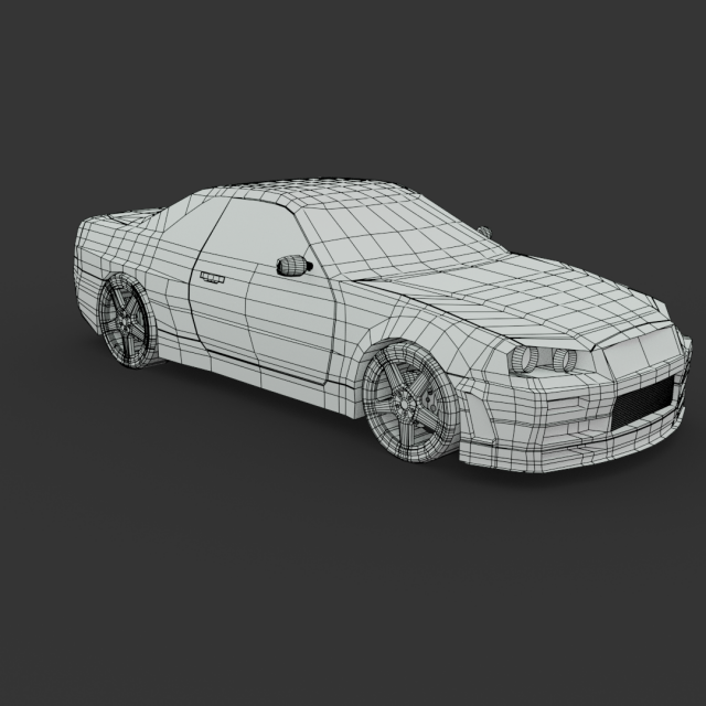 nissan gtr r34 skyline 3D Model in Sport Cars 3DExport