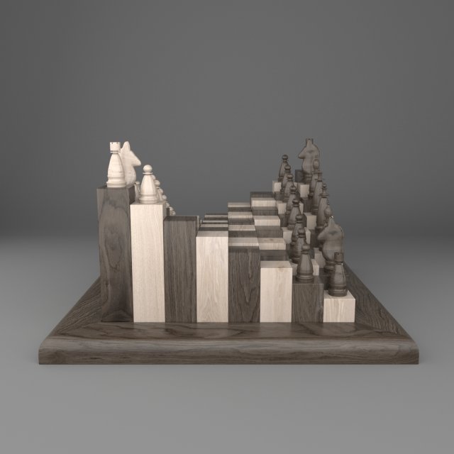 new wooden model parametric chess 3D Model in Board Games 3DExport
