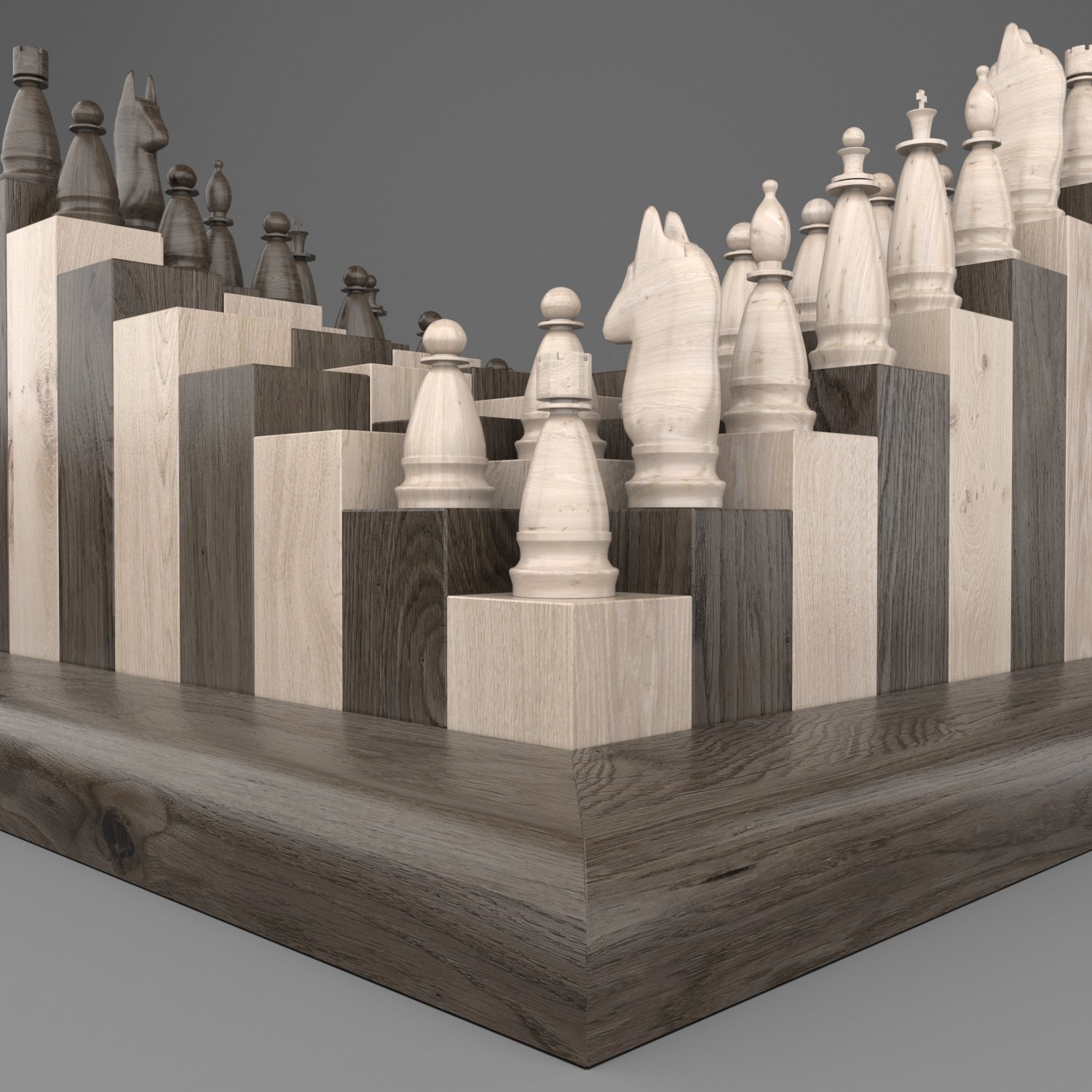 new wooden model parametric chess 3D Models in Board Games 3DExport