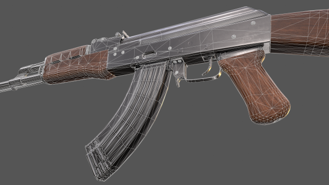 akm rifle 3D Model in Combat 3DExport