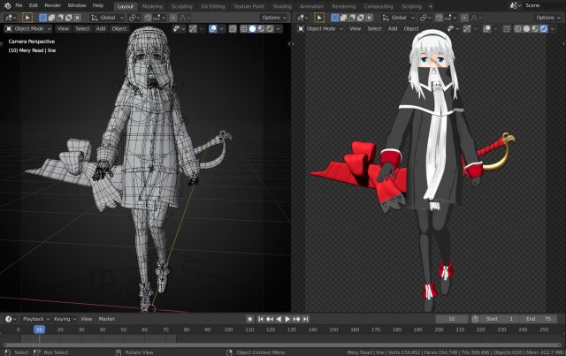 Mary read fate grand order 3D Model in Woman 3DExport