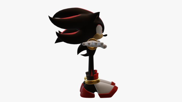 shadow the hedgehog - ue4 - unity 3D Model in Fantasy 3DExport