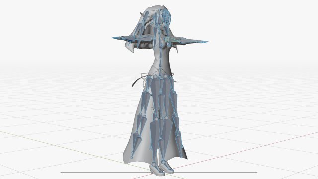 Honjou Nia Date a live 3D Model in Cartoon 3DExport