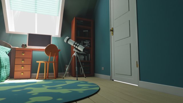 CARTOON ROOM 003 3D Model in Bedroom 3DExport
