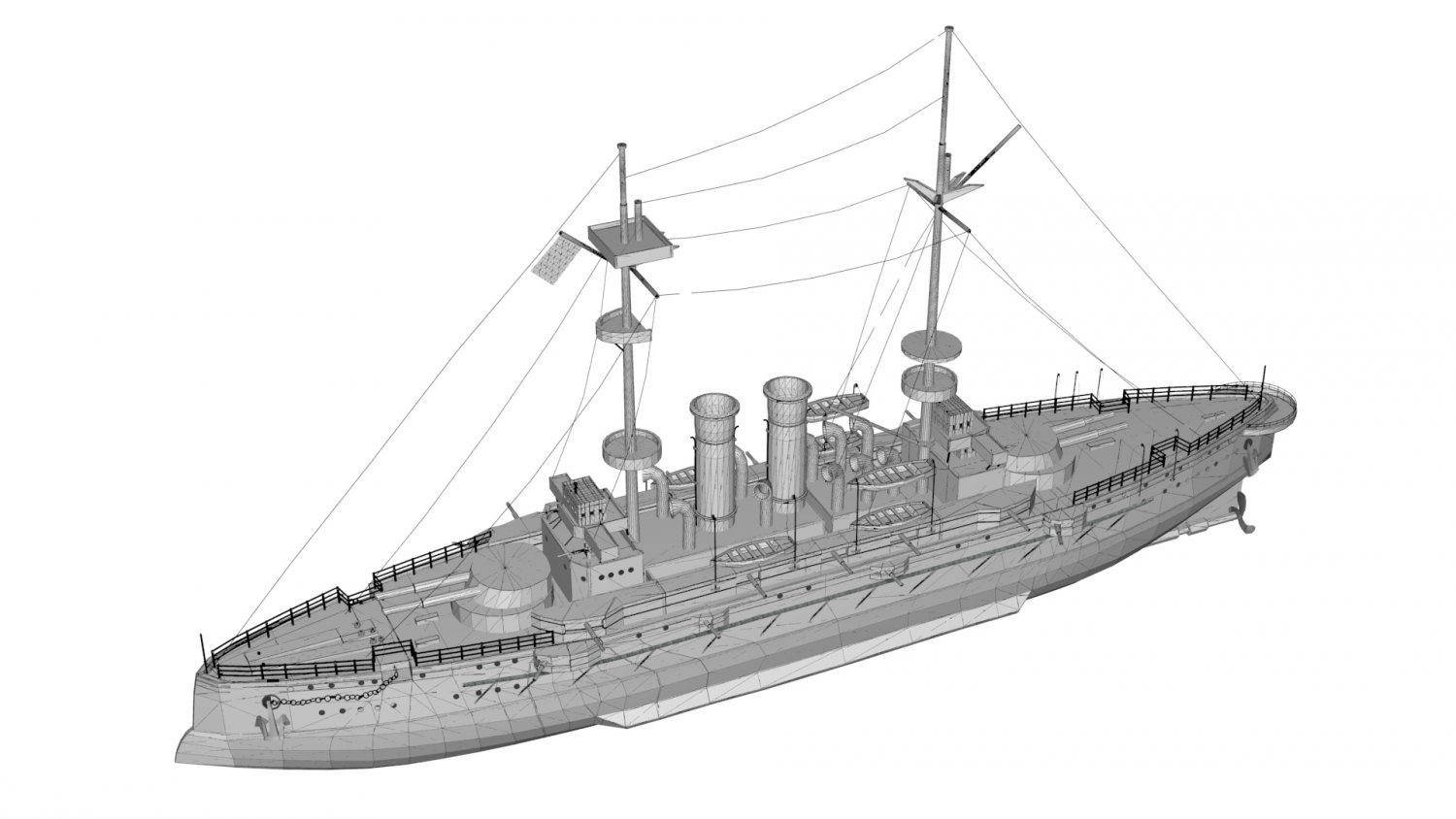 HMS Goliath 3D Model in Battleship 3DExport