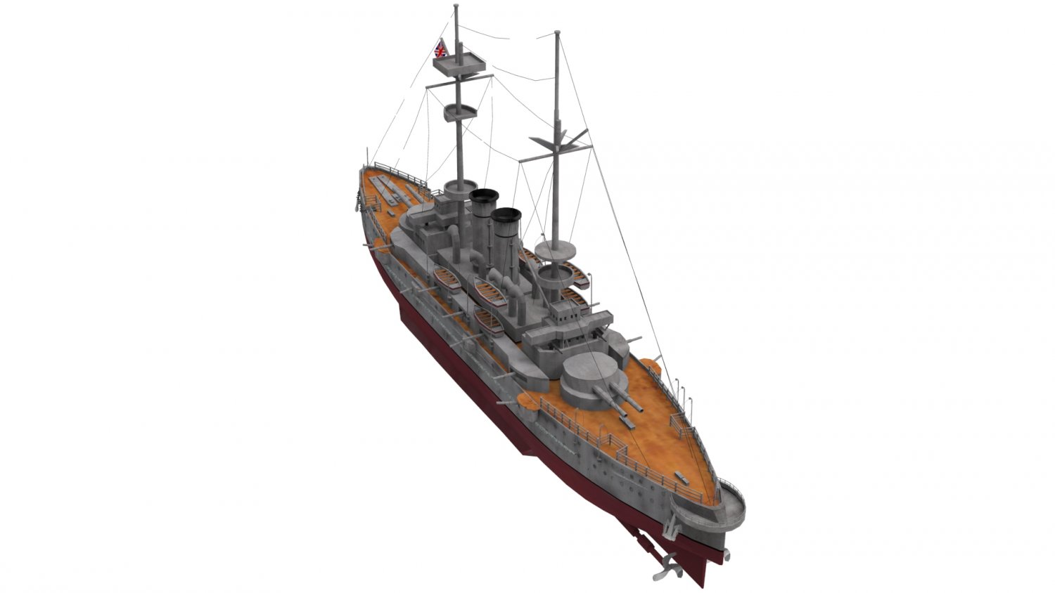 HMS Goliath 3D Model in Battleship 3DExport