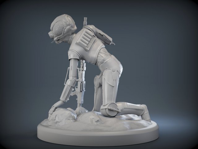 4-lom droid bounty hunter from star wars 3D Print Model in Monsters ...