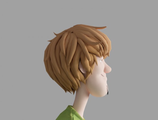 shaggy 3D Model in Cartoon 3DExport