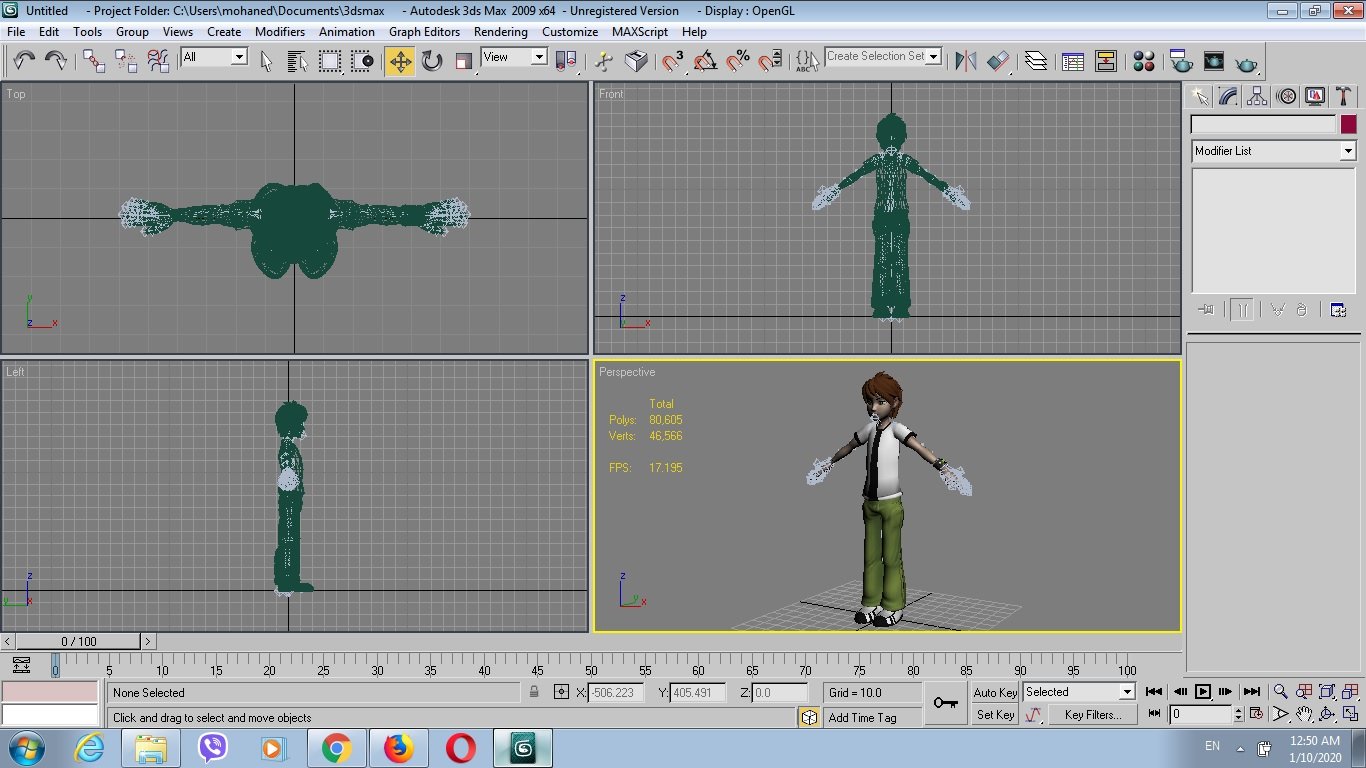Ben tennyson 3D Model in Cartoon 3DExport
