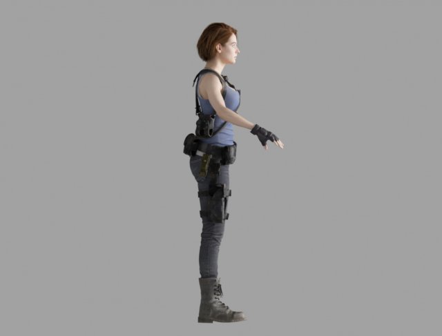 jill valentine re3 3D Model in Woman 3DExport