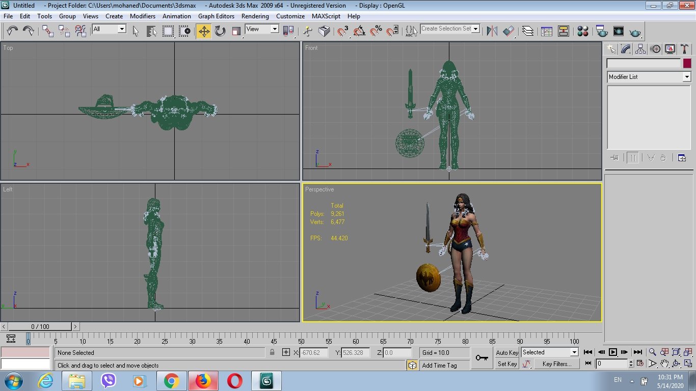 Wonder woman default 3D Model in Woman 3DExport
