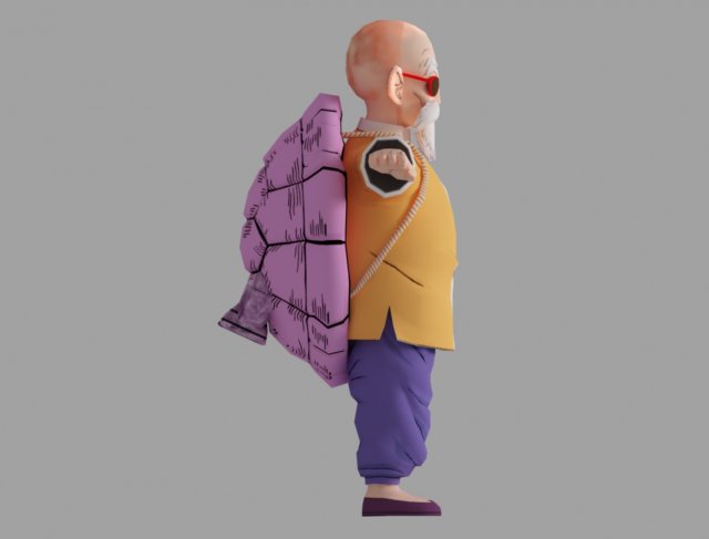 master roshi 3D Model in Cartoon 3DExport