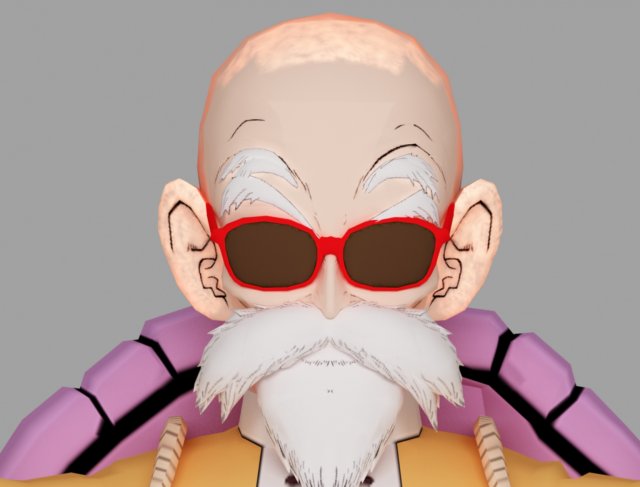 master roshi 3D Model in Cartoon 3DExport