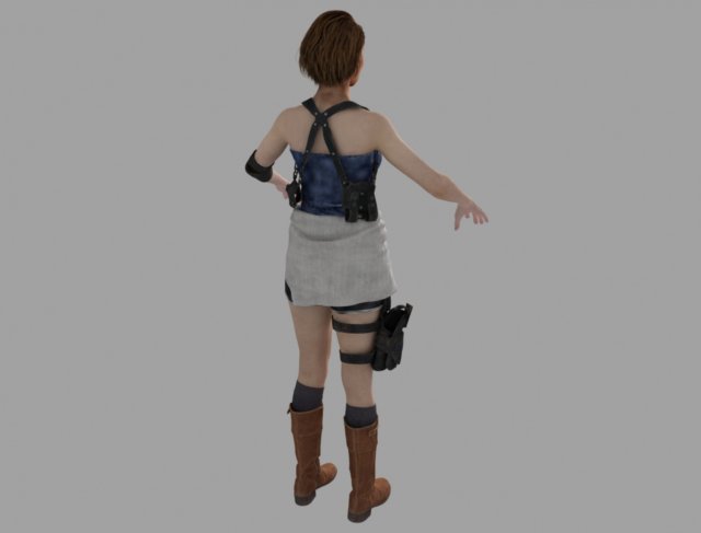 jill valentine re3 remake 3D Model in Woman 3DExport