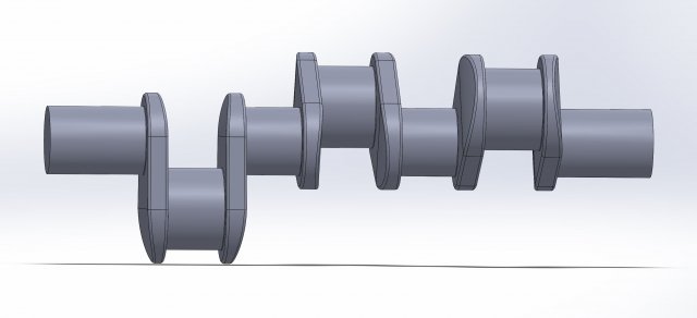 basic crankshaft Free 3D Print Model in Engineering 3DExport