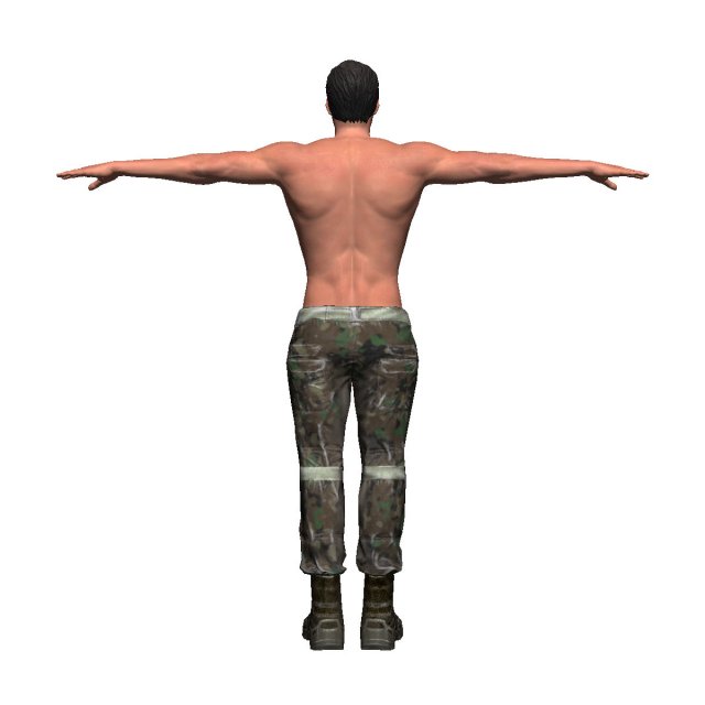 game ready character - animated soldier 3D Model in Man 3DExport