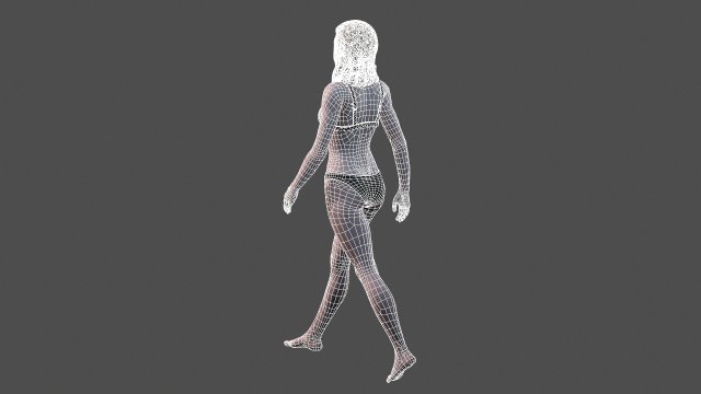 beautiful woman -rigged and animated for unity 3D Модель in Женщина ...