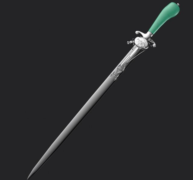 silver 1700 sword with pistol 2 various textures used and new textures ...