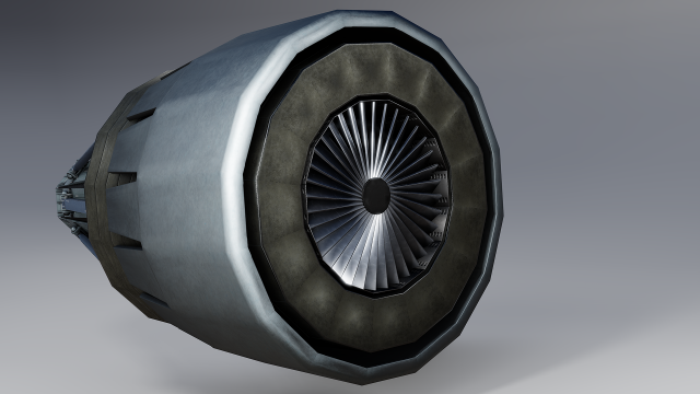rocket thruster engine 3D Model in Parts 3DExport