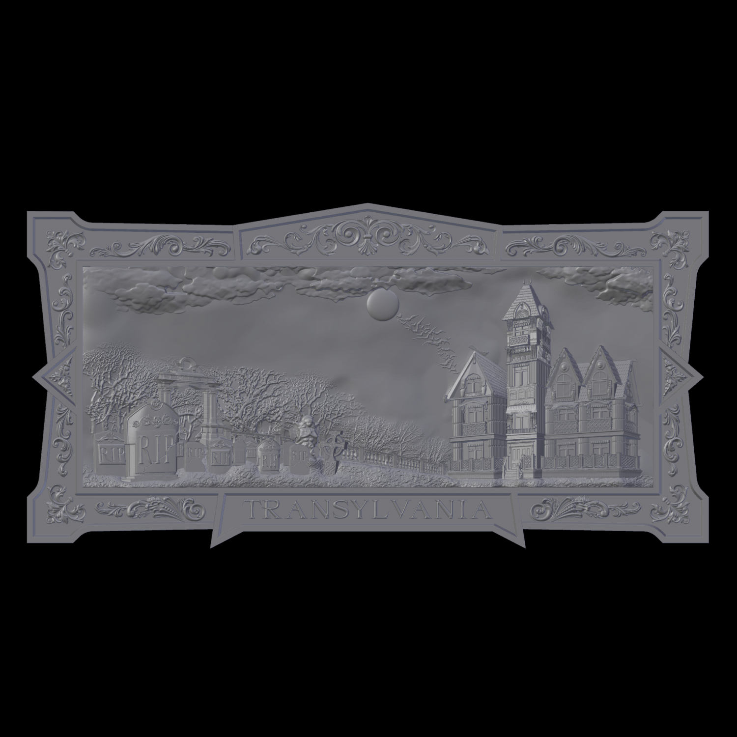 transilvania 3D Print Model in Sculpture 3DExport