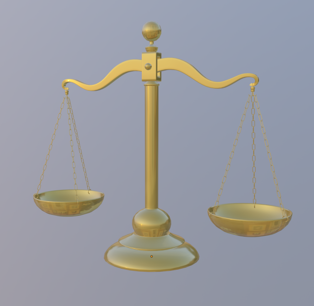 balance scale 3D Model in Office 3DExport