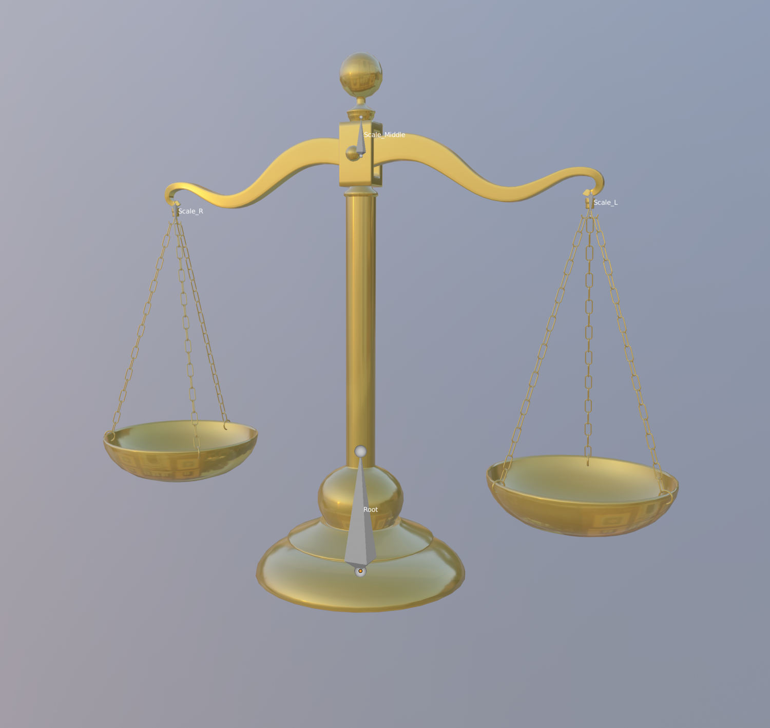 balance scale 3D 모델 in 사무실 3DExport