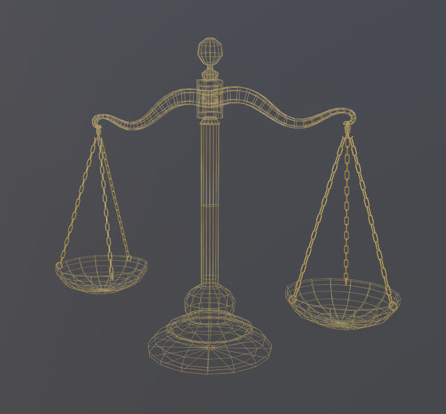 balance scale 3D Model in Office 3DExport