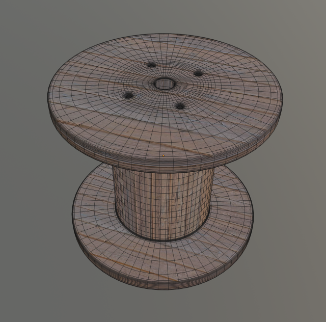 cable reel 3D Model in Parts 3DExport