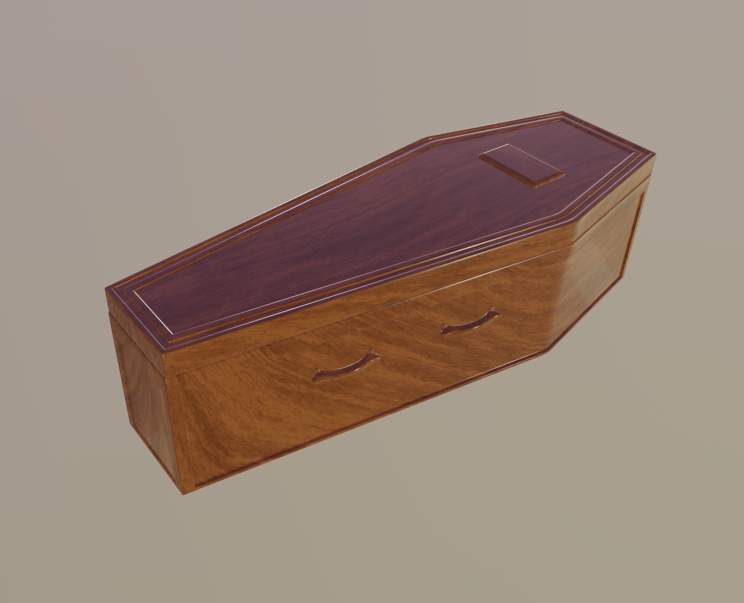 Coffin 3D Model in Other 3DExport