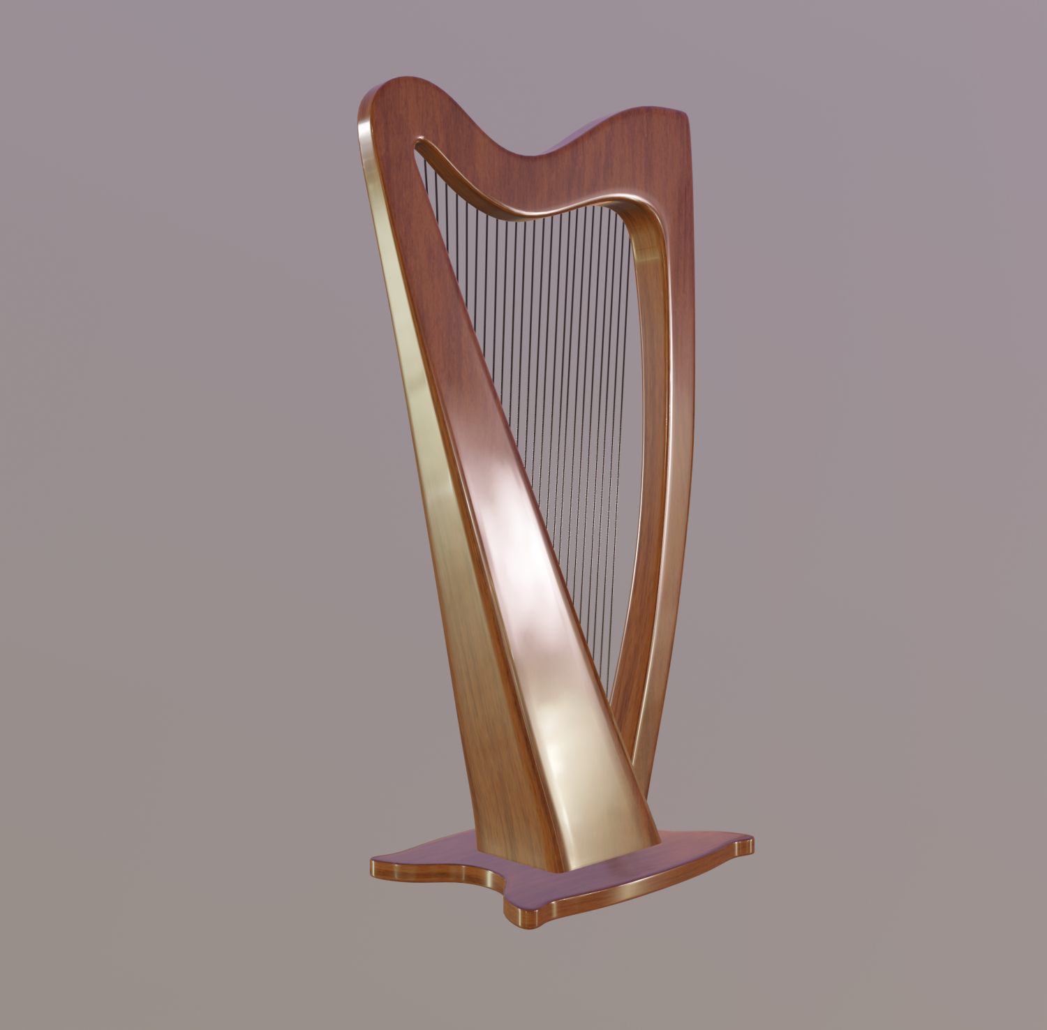 harp 3D Models in Other 3DExport