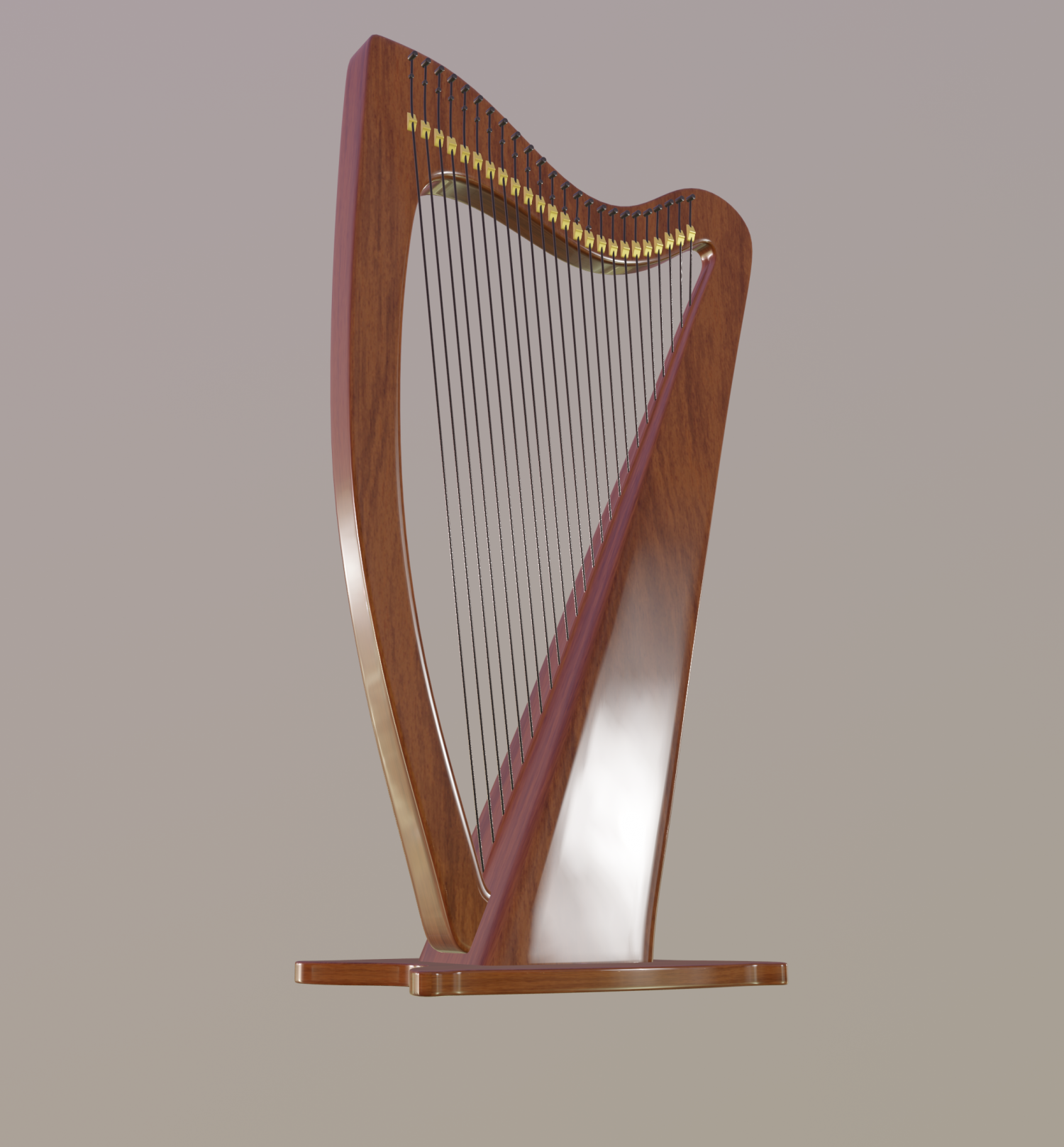 harp 3D Models in Other 3DExport