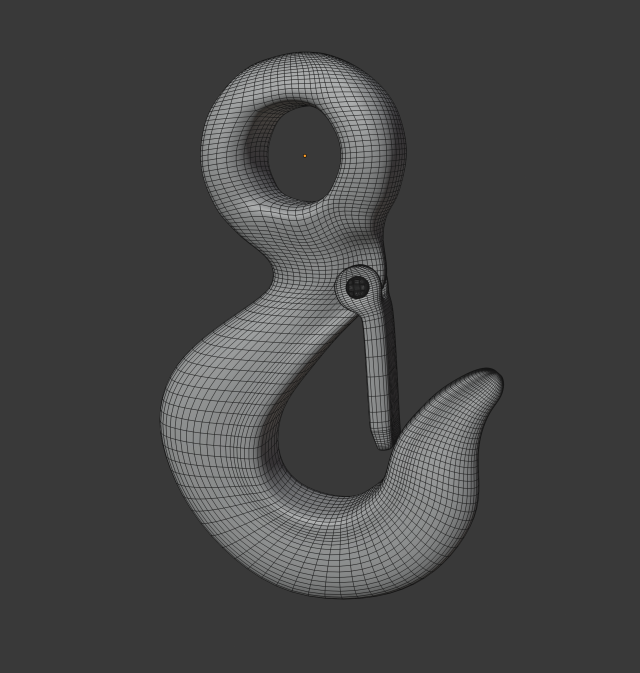 hook 3D Model in Parts 3DExport