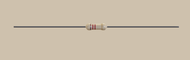 resistor 3D Model in Parts 3DExport