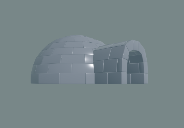 igloo 3D Model in Other 3DExport