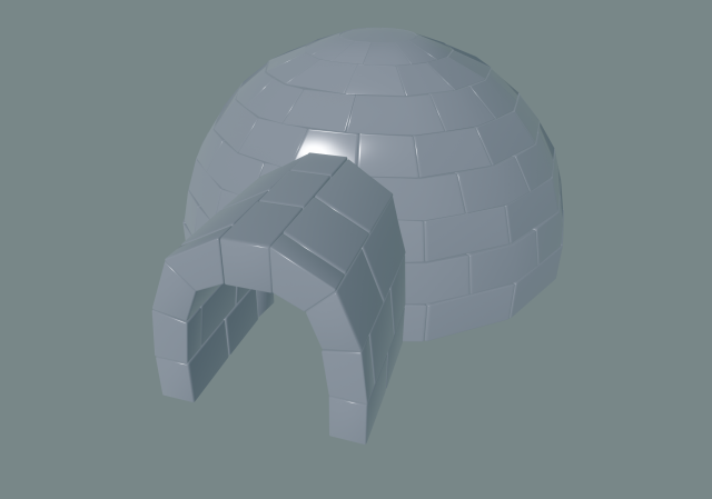 igloo 3D Model in Other 3DExport