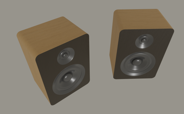 audio speaker 3D Model in Audio 3DExport