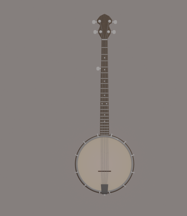 banjo 3D Model in Guitar 3DExport