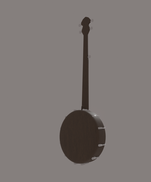 banjo 3D Model in Guitar 3DExport