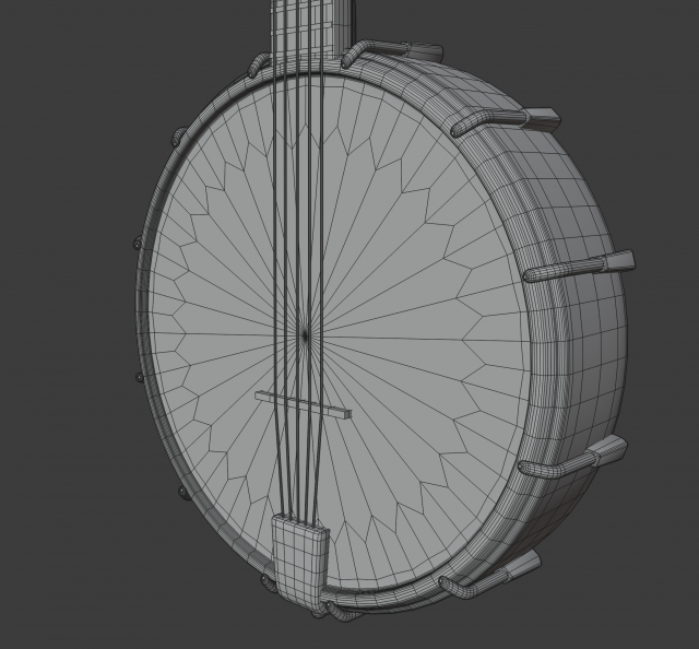 banjo 3D Model in Guitar 3DExport