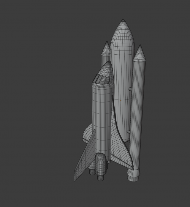 space shuttle 3D Model in Real Spacecraft 3DExport
