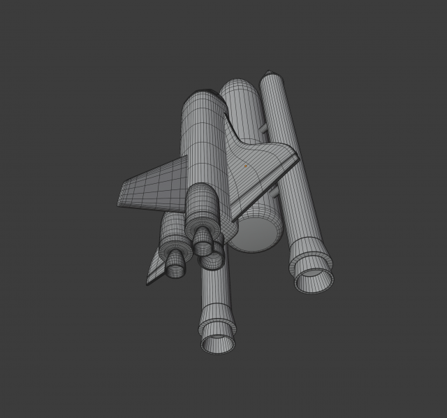 space shuttle 3D Model in Real Spacecraft 3DExport