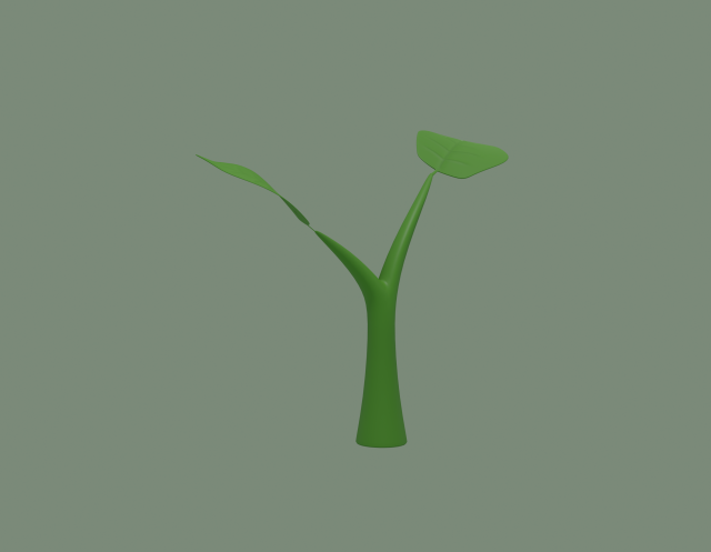 plant sprout 3D Model in Small Plants 3DExport