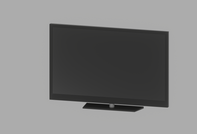 Flat Screen TV 3D Model in TV 3DExport