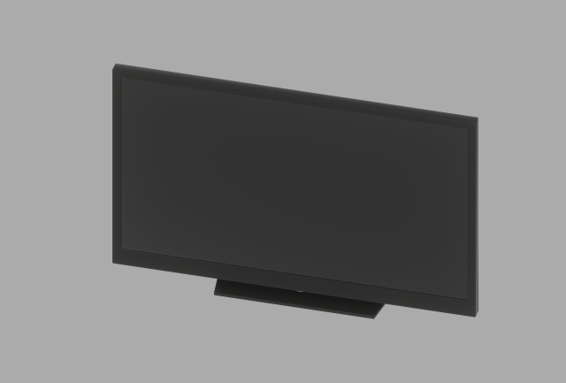 Flat Screen TV 3D Model in TV 3DExport
