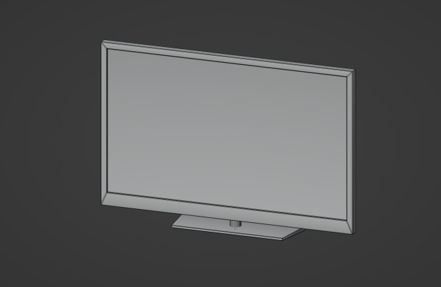 Flat Screen TV 3D Model in TV 3DExport