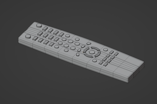 TV Remote Control 3D Model in TV 3DExport