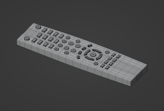 TV Remote Control 3D Model in TV 3DExport